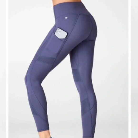 Fabletics | Pants & Jumpsuits | Fabletics Purple High Waisted Leggings ...